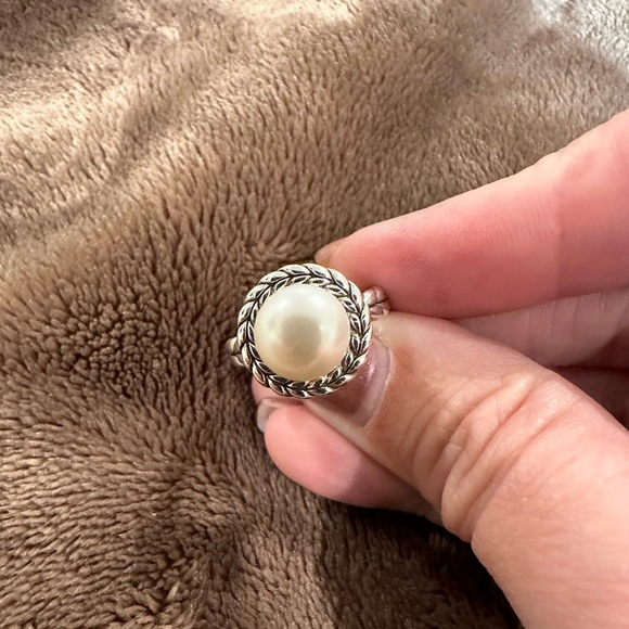 JAI | Jewelry | Jai Sterling Silver Cultured Pearl Ring Size 6 | Poshmark
